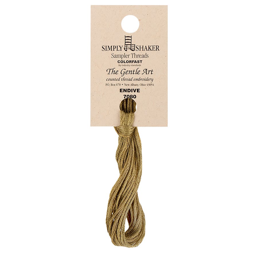 Endive The Gentle Art Simply Shaker Threads 6 Strand Hand-Dyed ... Endive The Gentle Art Simply Shaker Threads 6 Strand Hand-Dyed ...