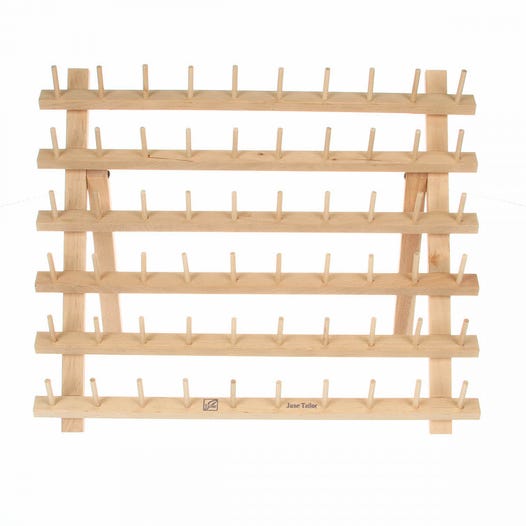 Mini-Mega-Rak II 60 Spool Wooden Thread Rack with Legs | June Tailor # ... Mini-Mega-Rak II 60 Spool Wooden Thread Rack with Legs | June Tailor # ...